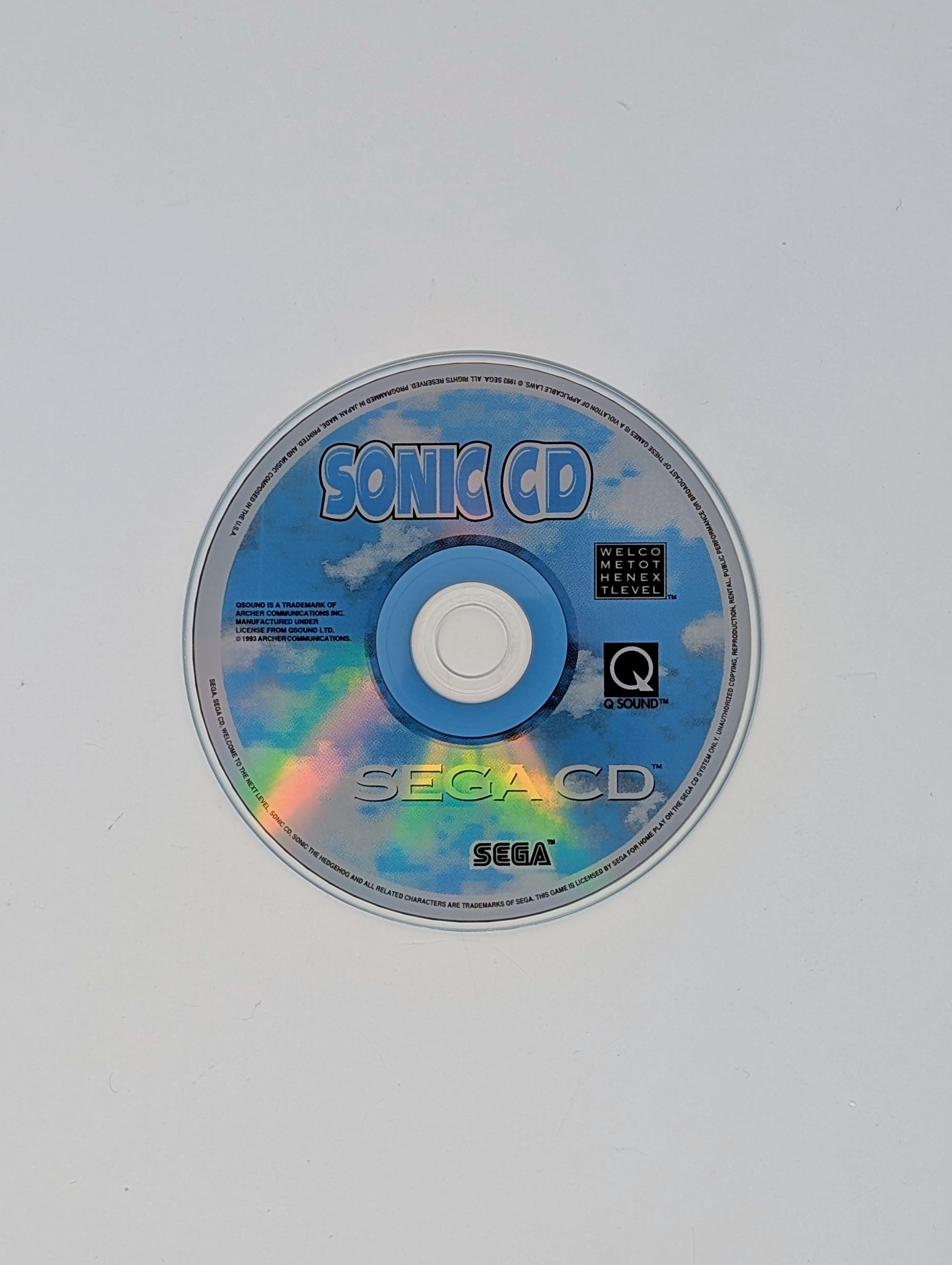Sonic CD - Sega CD Reproduction Game + Longbox, Sponge & Protective ...
