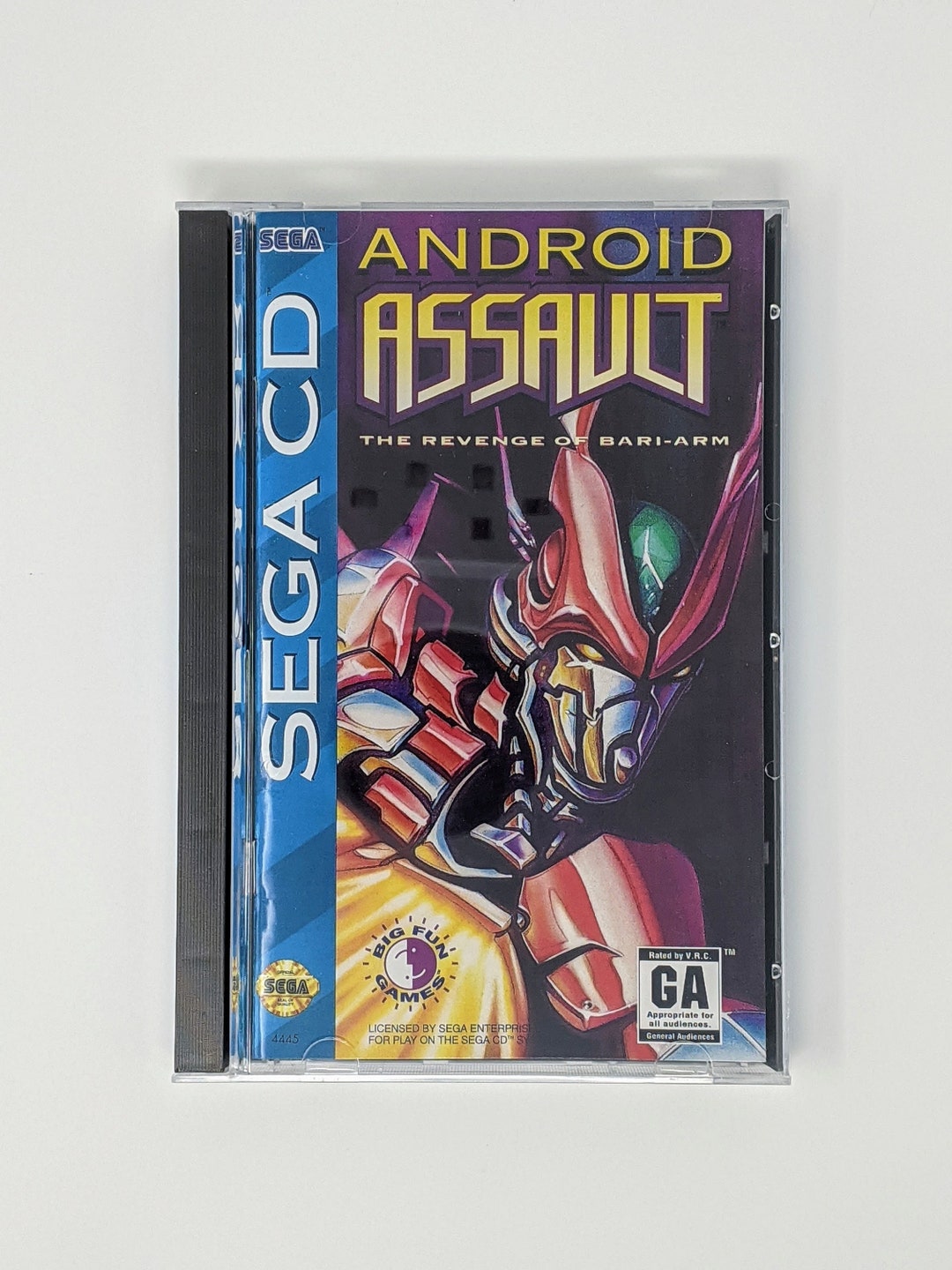 Android Assault - Sega CD Reproduction Game + Longbox, Sponge ...