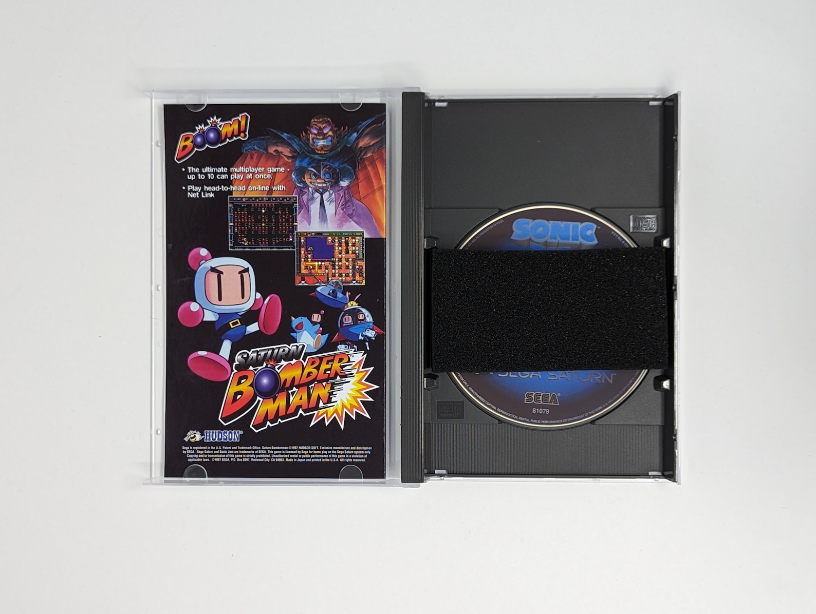 Sonic Jam - Sega Saturn Reproduction Game + Longbox, Sponge ...