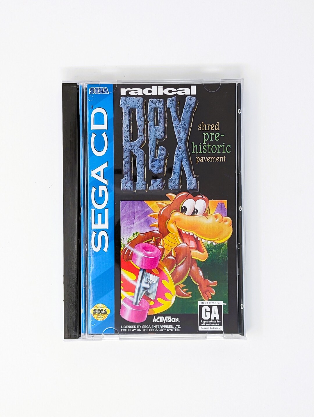 Radical Rex - Sega CD Game + Longbox, Sponge & Protective Case - Etsy