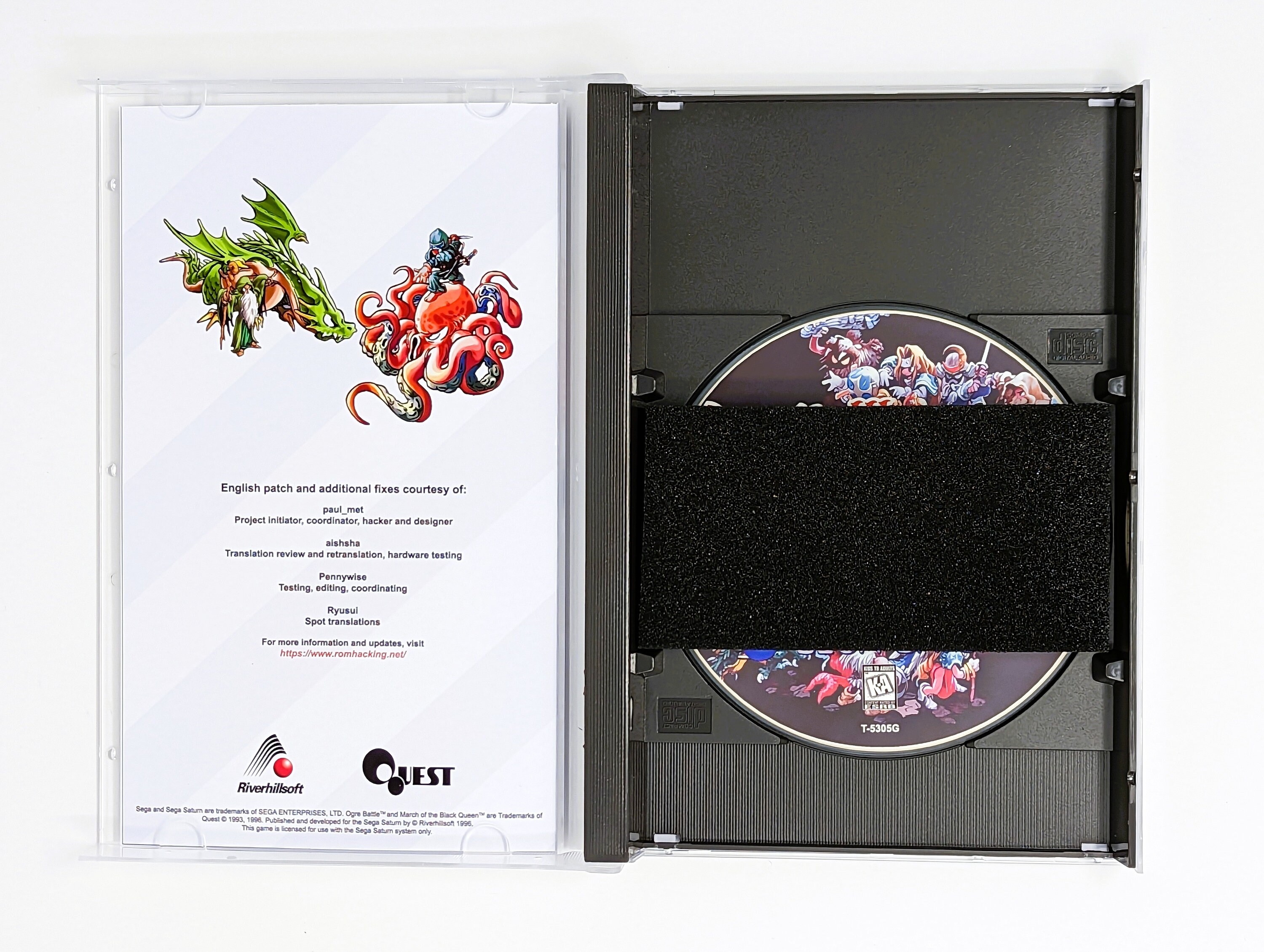 Ogre Battle - Sega Saturn Reproduction Game + Longbox, Sponge ...
