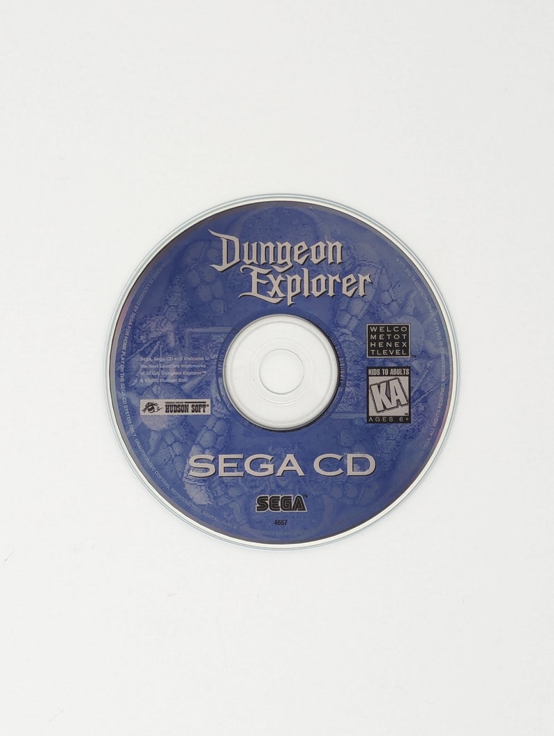 Dungeon Explorer - Sega CD Reproduction Game + Longbox, Sponge ...