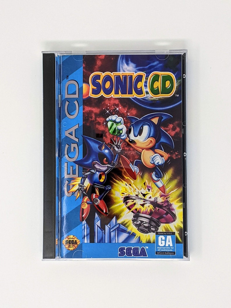 Sonic CD Sega CD Game Longbox Sponge & Protective Case - Etsy