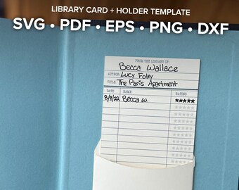 Library Checkout Card Template