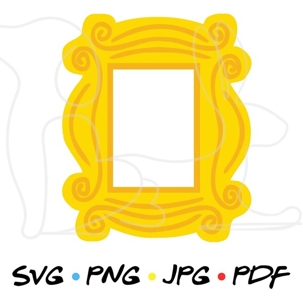 Friends Picture Frame Svg - Etsy