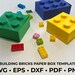 DIY Building Brick's Party Favor Svg Kids Favor Brick - Etsy