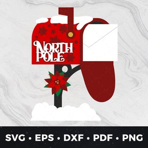 North Pole Svg, North Pole Mailbox Svg, Christmas Svg, Christmas Png ...