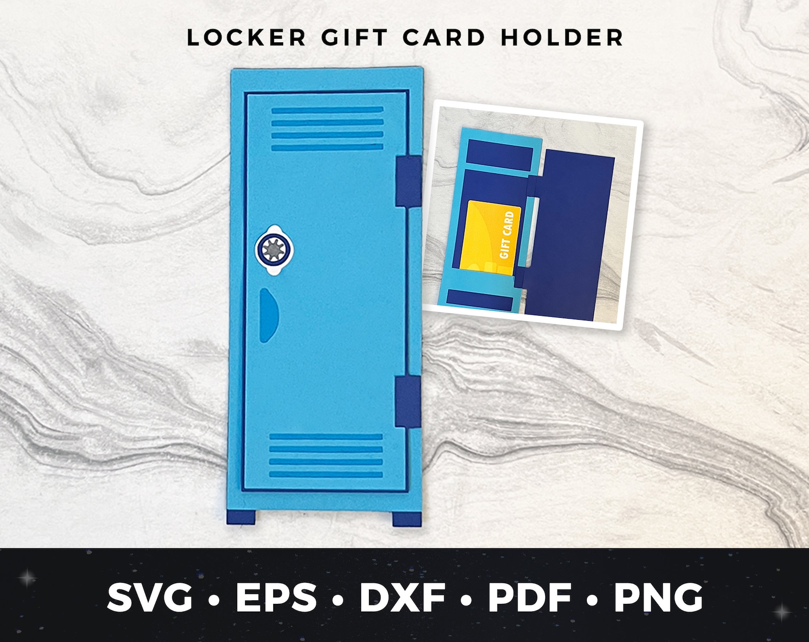Locker Gift Card Holder Svg, Back to School Gift Card Holder Svg ...