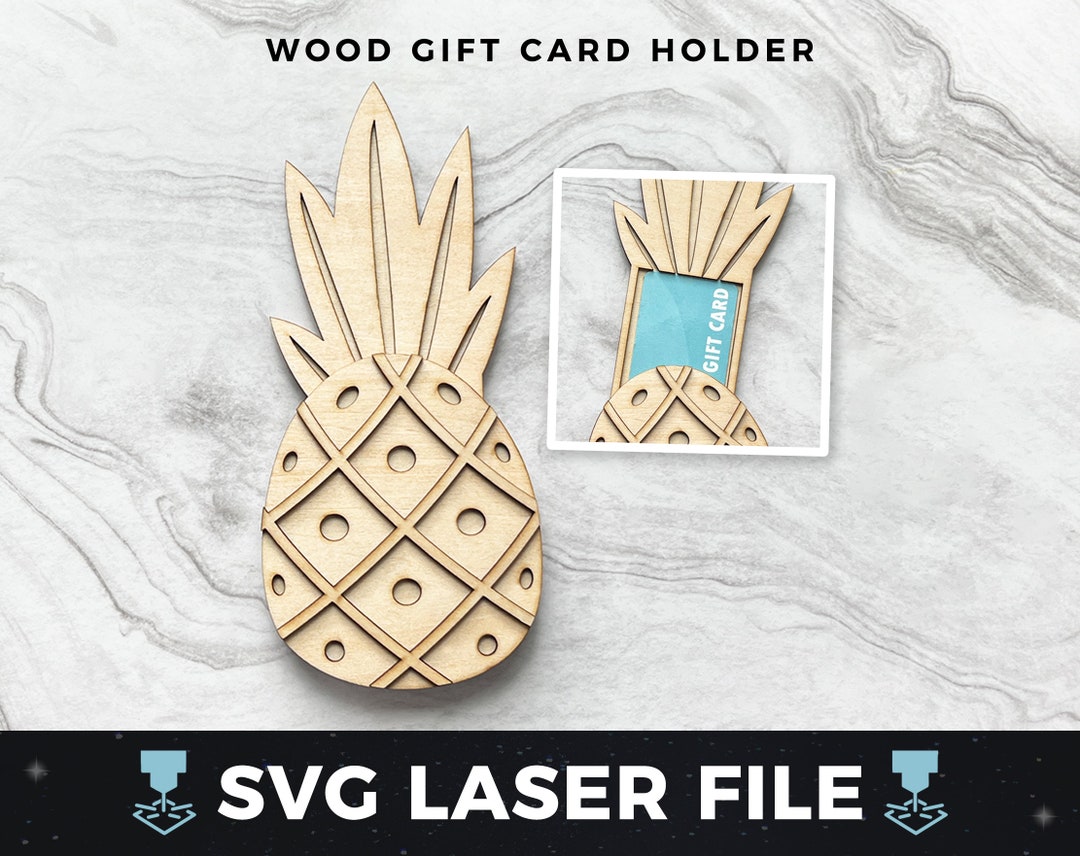 Pineapple Giftcard Holder Svg, Summer Gift Card Holder Pdf, Fruit ...