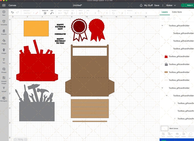 Tool Box Gift Card Holder Svg Tool Giftcard Holder Svg DIY - Etsy