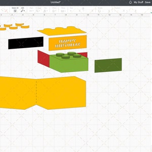 Building Bricks Card Svg, Building Brick Card Cut File Svg, DIY ...
