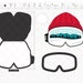 Skiing Goggle Greeting Card Svg, Snowboarding Greeting Card Svg, Ski ...