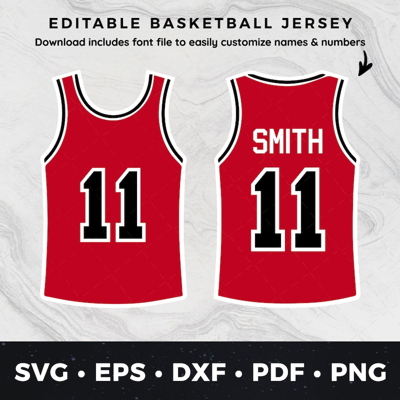 Basketball Jersey Svg - Etsy