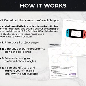 Printable Video Game Gift Card Holder, Printable Switch Gift Card ...