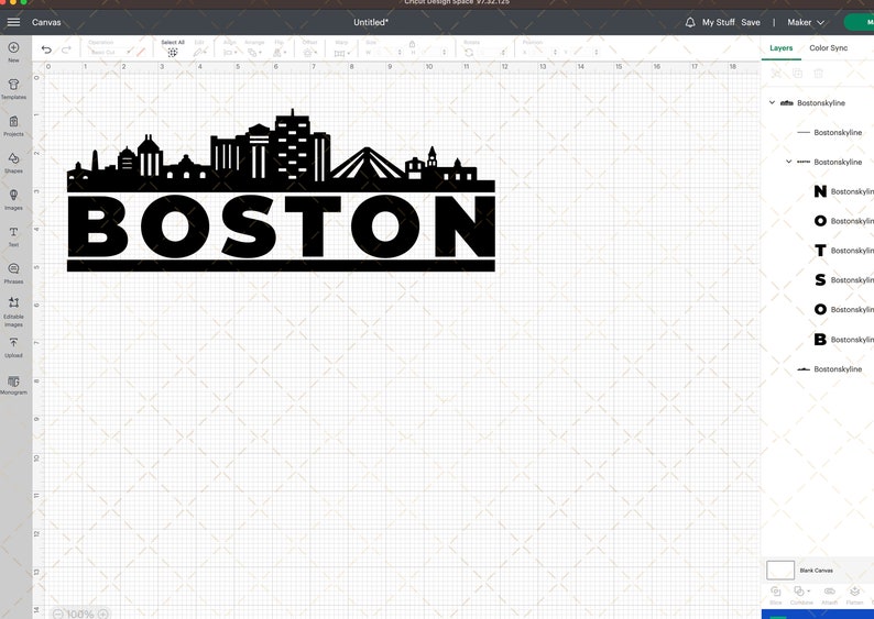 Boston Svg City Skyline Silhouette Svg Boston Skyline Svg - Etsy