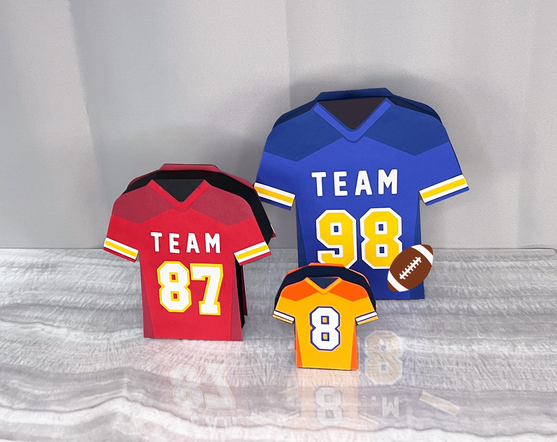 Football Jersey Favor Box Svg, Football Jersey Gift Box Svg, Football ...