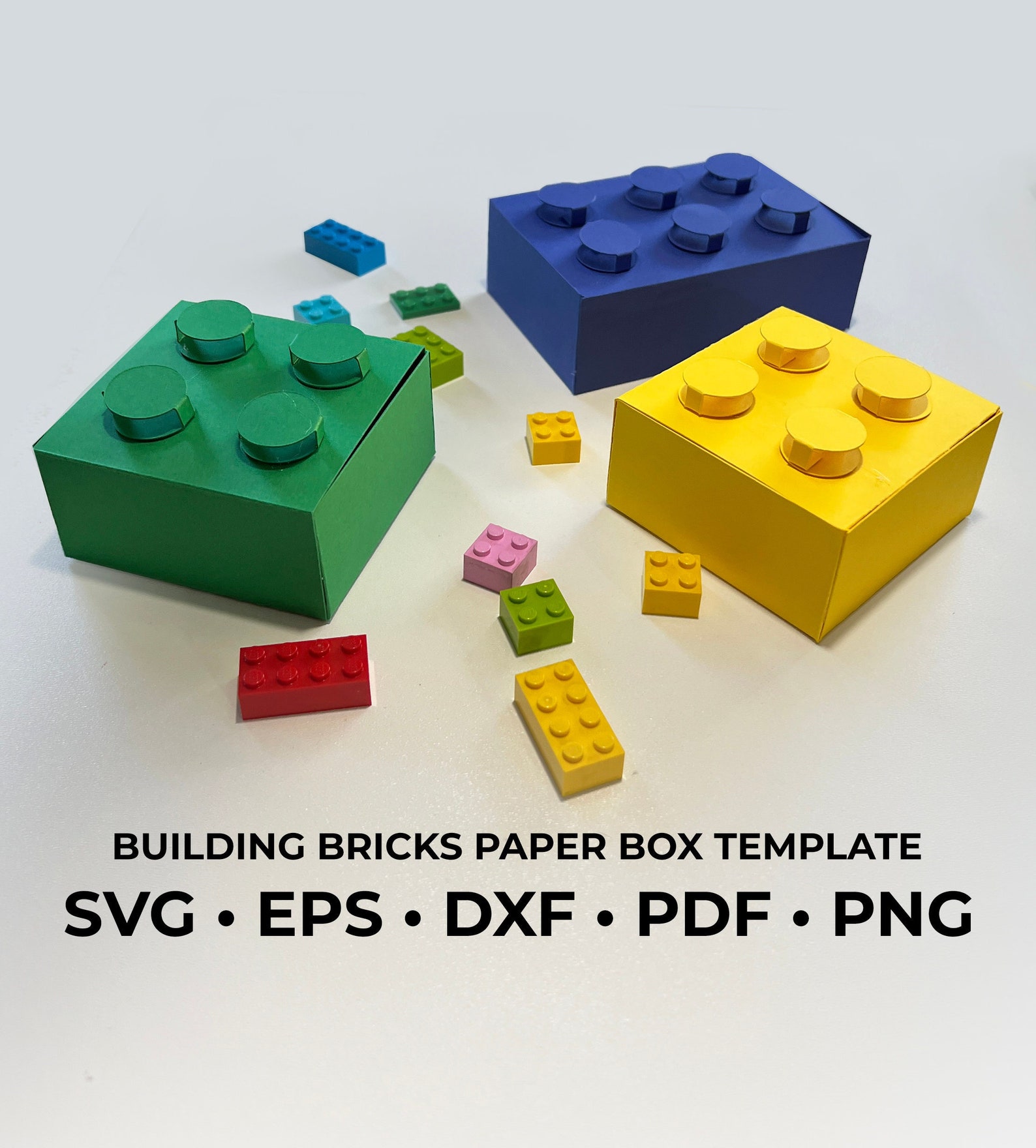 DIY Building Brick's Party Favor Svg Kids Favor Brick - Etsy