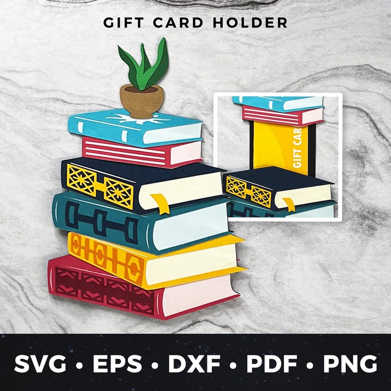 Library Card and Holder - Etsy