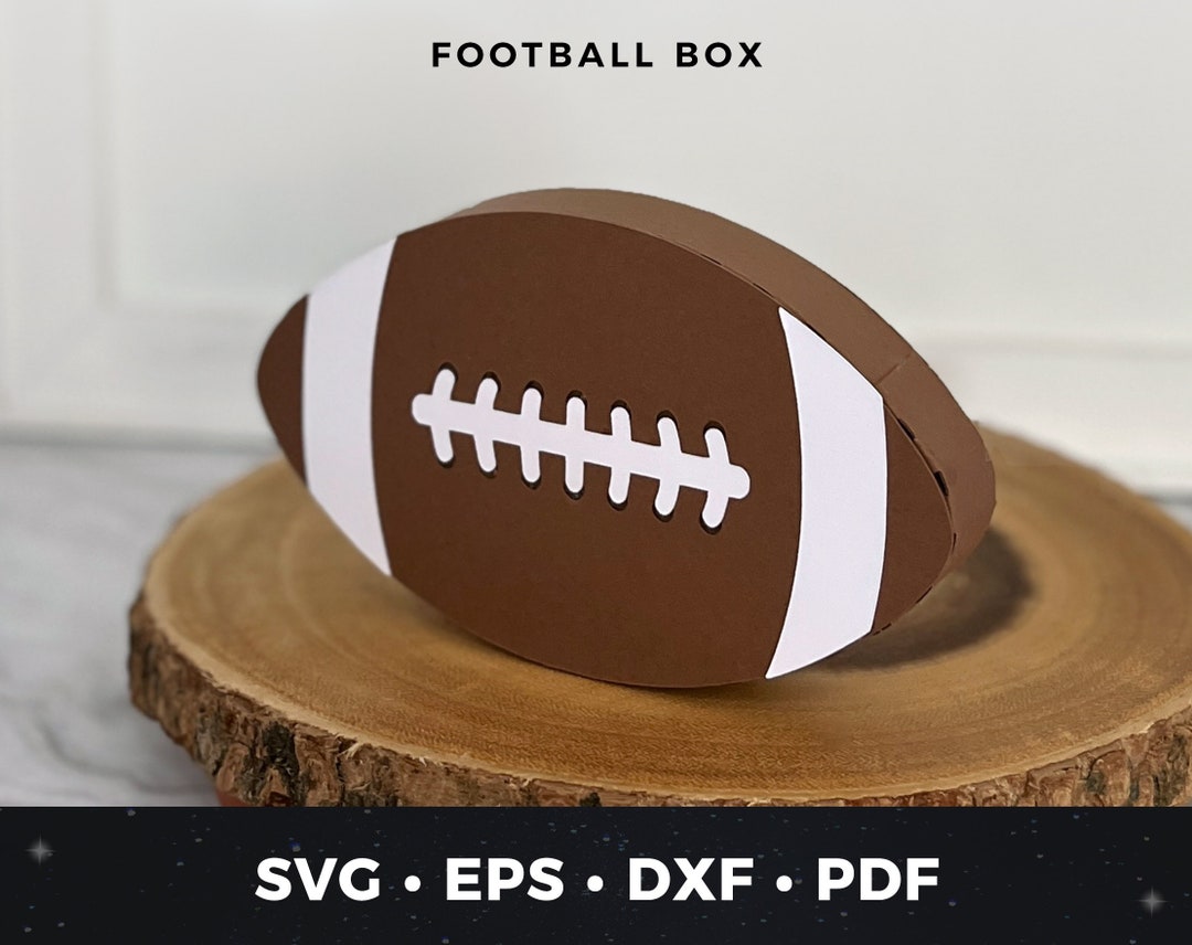 Football Favor Box Svg, Football Box Cut File, Football Coach Gift Box ...