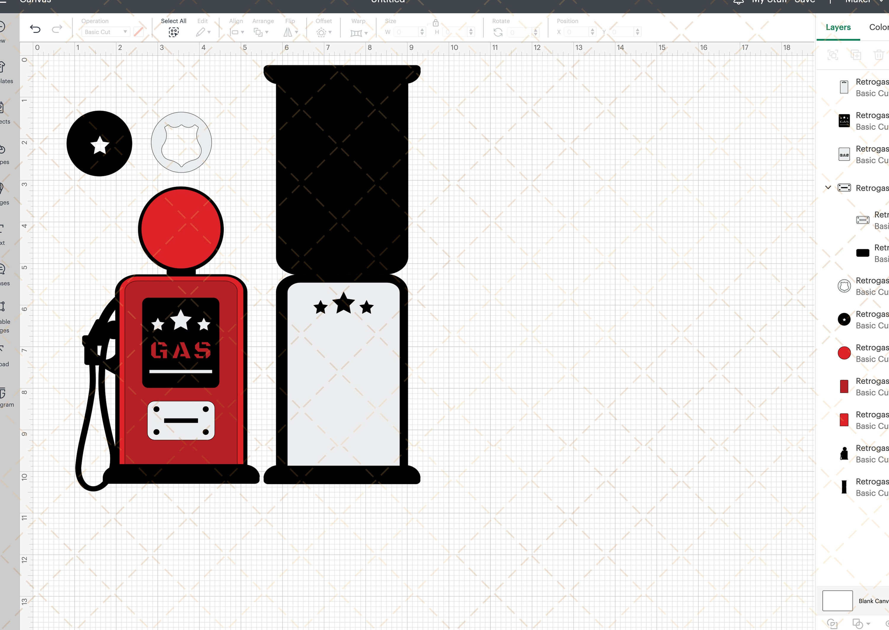 Retro Gas Station Card Svg, Vintage Gas Station Card Svg, Gas Card Cut ...