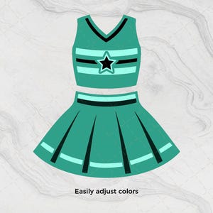 Cheer Uniform Svg Png Pdf Dxf Eps, Cheer Print File, Cheer Cut File ...