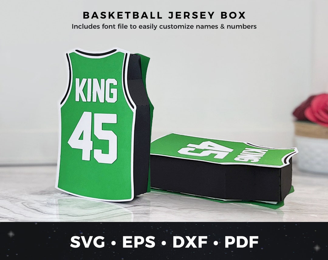 Basketball Jersey Favor Box Svg, Basketball Team Gift, Basketball Favor ...