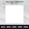 Envelope Template 3x7” SVG PNG, DIY Envelope, Cash Envelope, Envelope ...