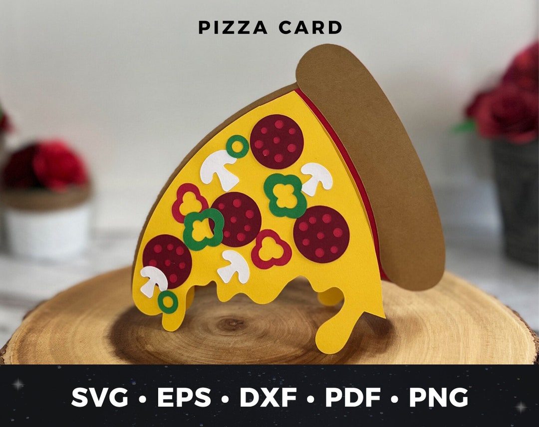 Pizza Card Template Svg, Pizza Svg, Pizza Birthday Card, Pizza Card ...