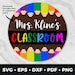 Teacher Classroom Sign Svg, Classroom Door Sign Svg, DIY Teacher Sign ...