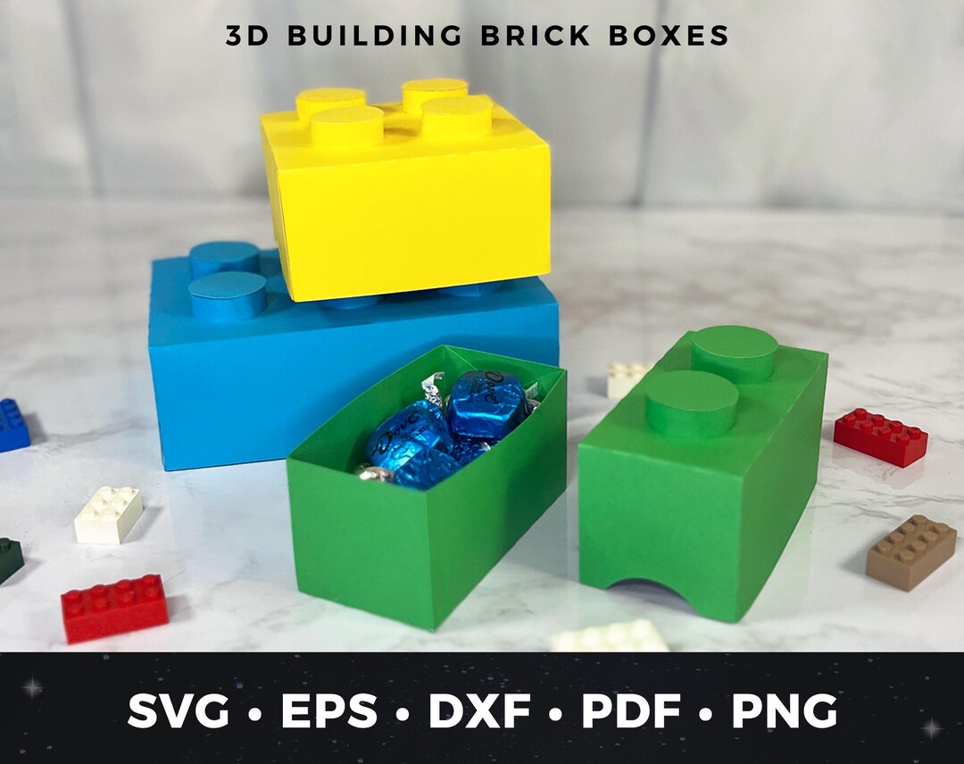 DIY Building Brick's Party Favor Svg, Kids Favor, Brick Birthday ...