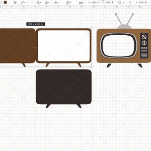 Retro TV Greeting Card Svg, Vintage Tv Card Svg, Retro Birthday Card ...