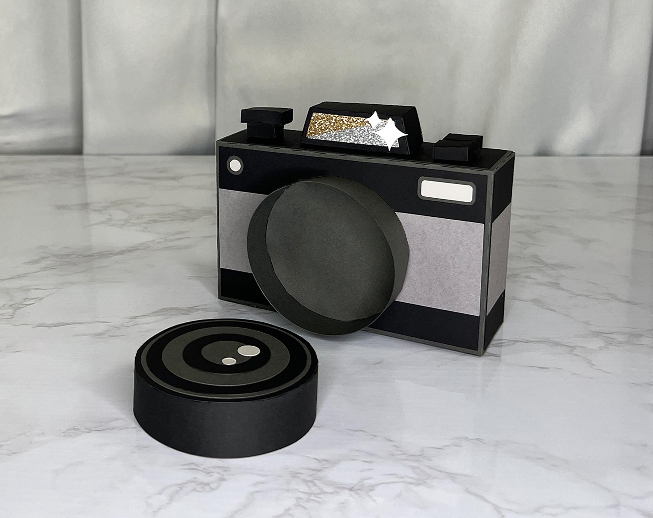 Camera Gift Box SVG, 3D Paper Camera Box, Photographer Favor Box, DIY ...