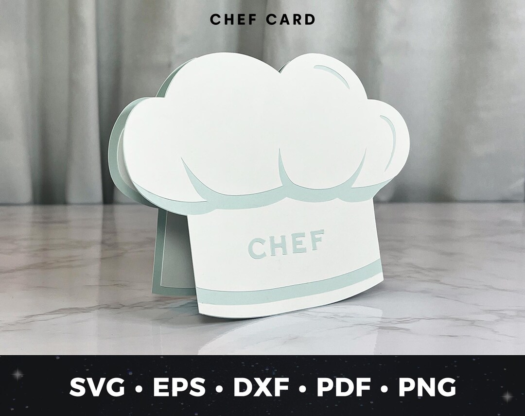 Chef Greeting Card SVG, Chef Appreciation Card, Cooking Greeting Card ...