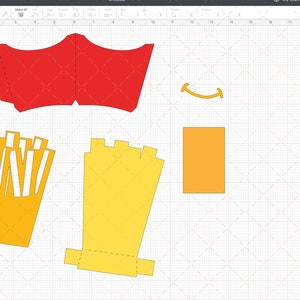 French Fries Gift Card Holder Svg, French Fry Money Holder Svg, Fast ...