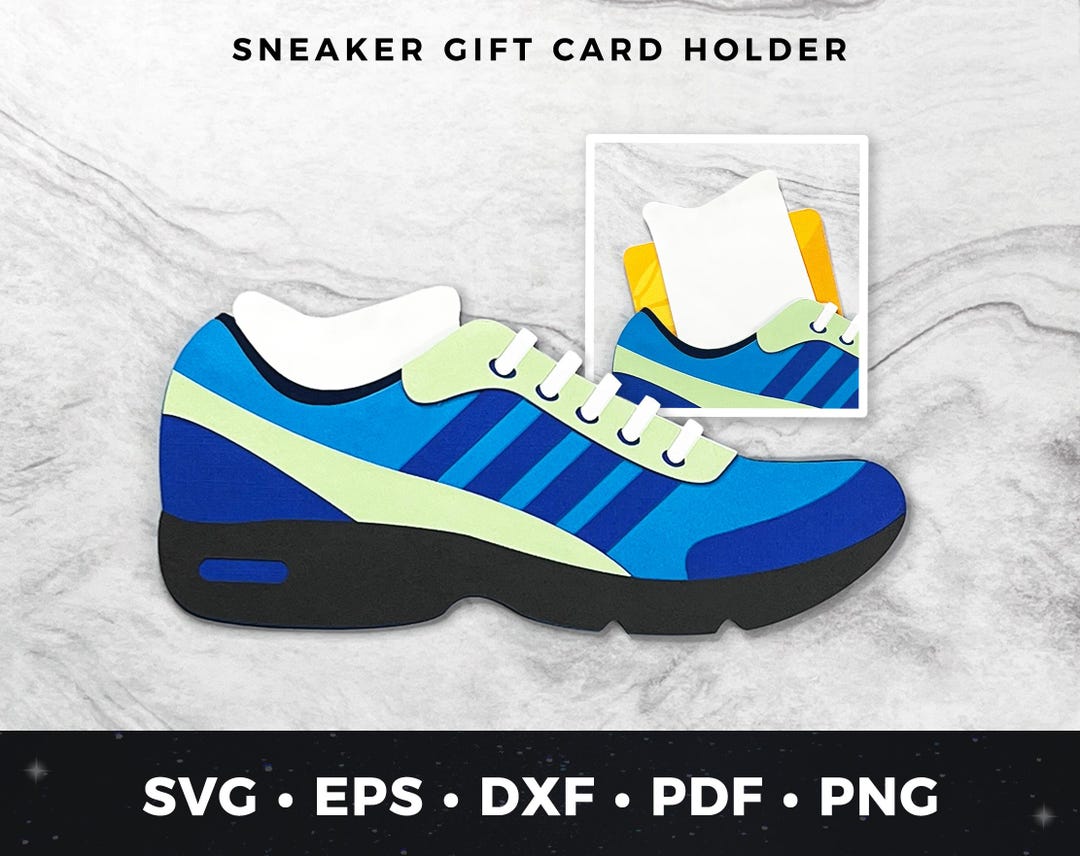 Sneaker Gift Card Holder SVG, Shoe Lover Gift Card Svg, Sports Gift ...