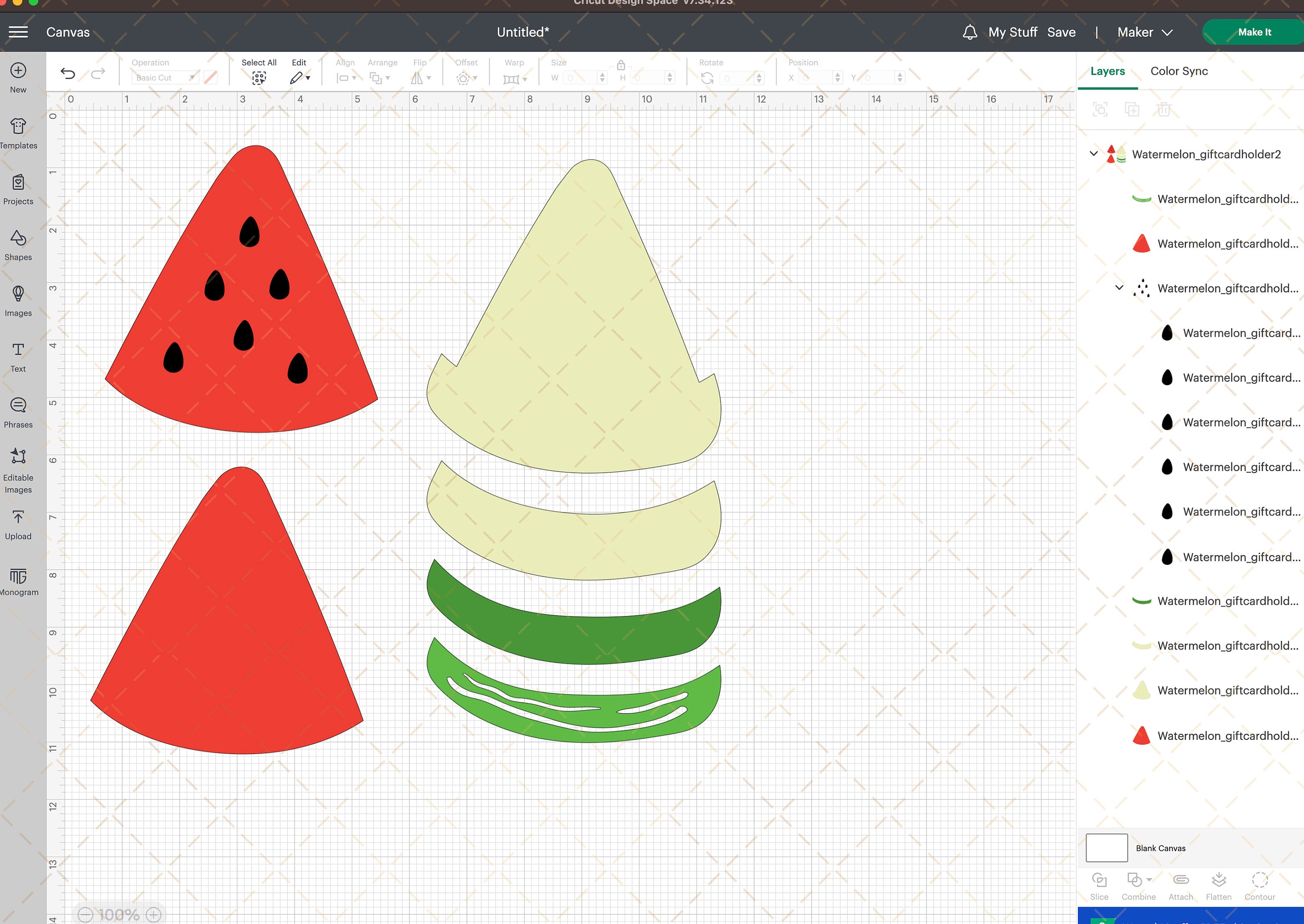 Watermelon Gift Card Holder, Watermelon Card Svg, Watermelon Birthday ...