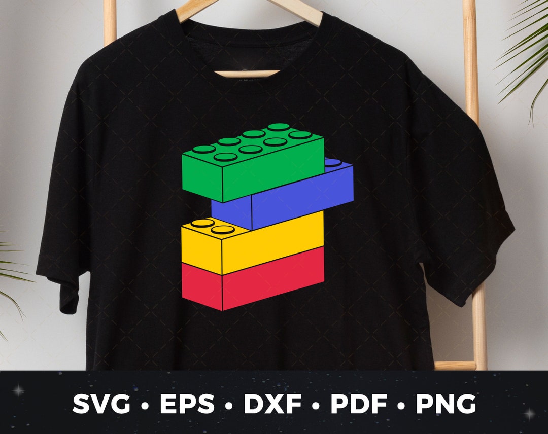 Customizable Building Block SVG | DIY Toy Brick Shirt Design | Kids ...