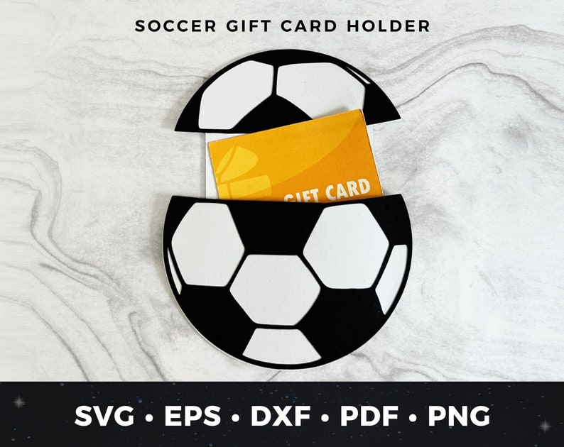 Soccer Gift Card Holder Svg, DIY Soccer Coach Gift, Soccer Fan Card ...