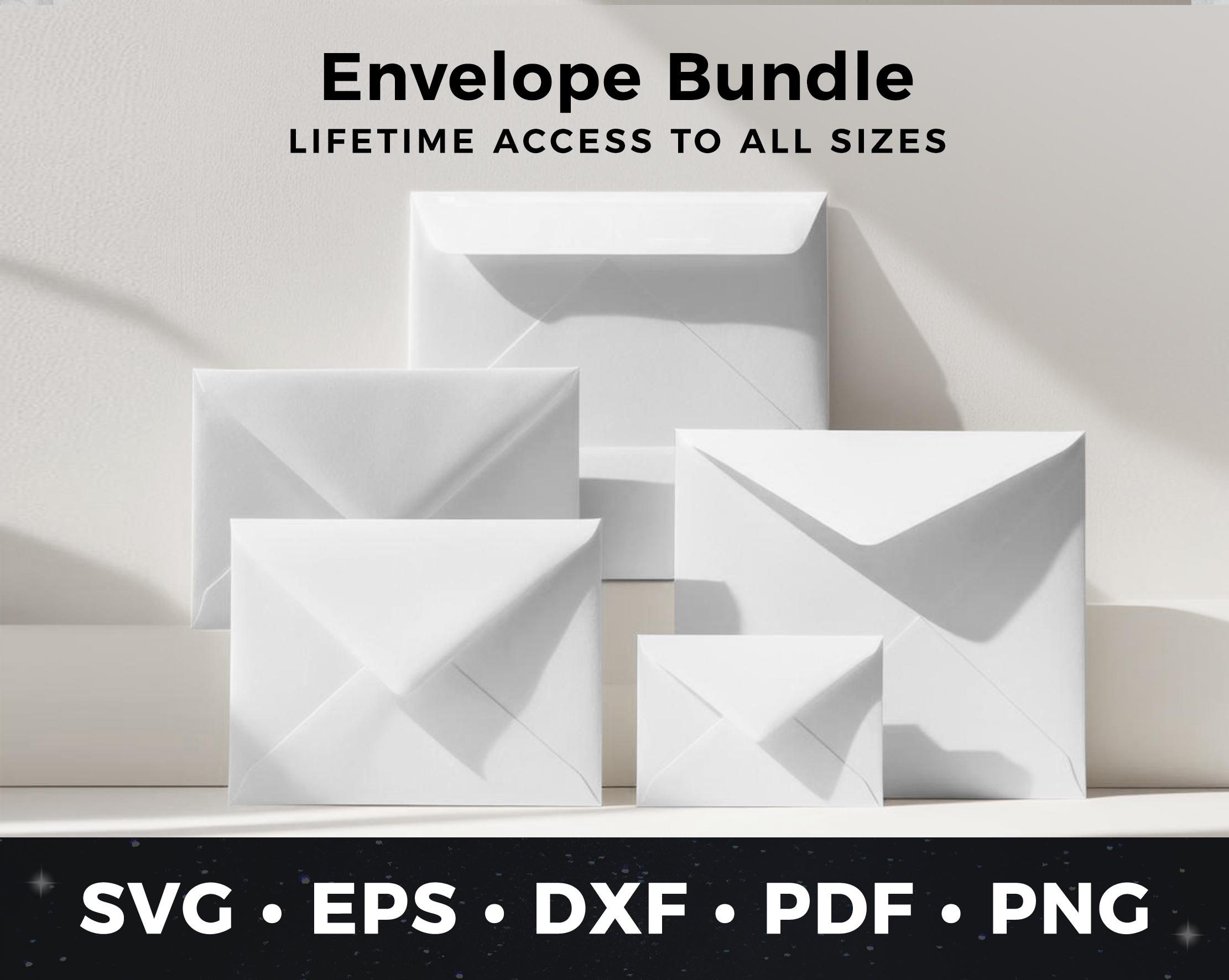 Envelope Bundle, Reusable Self Sealing Envelope Svg, Envelope Svg ...