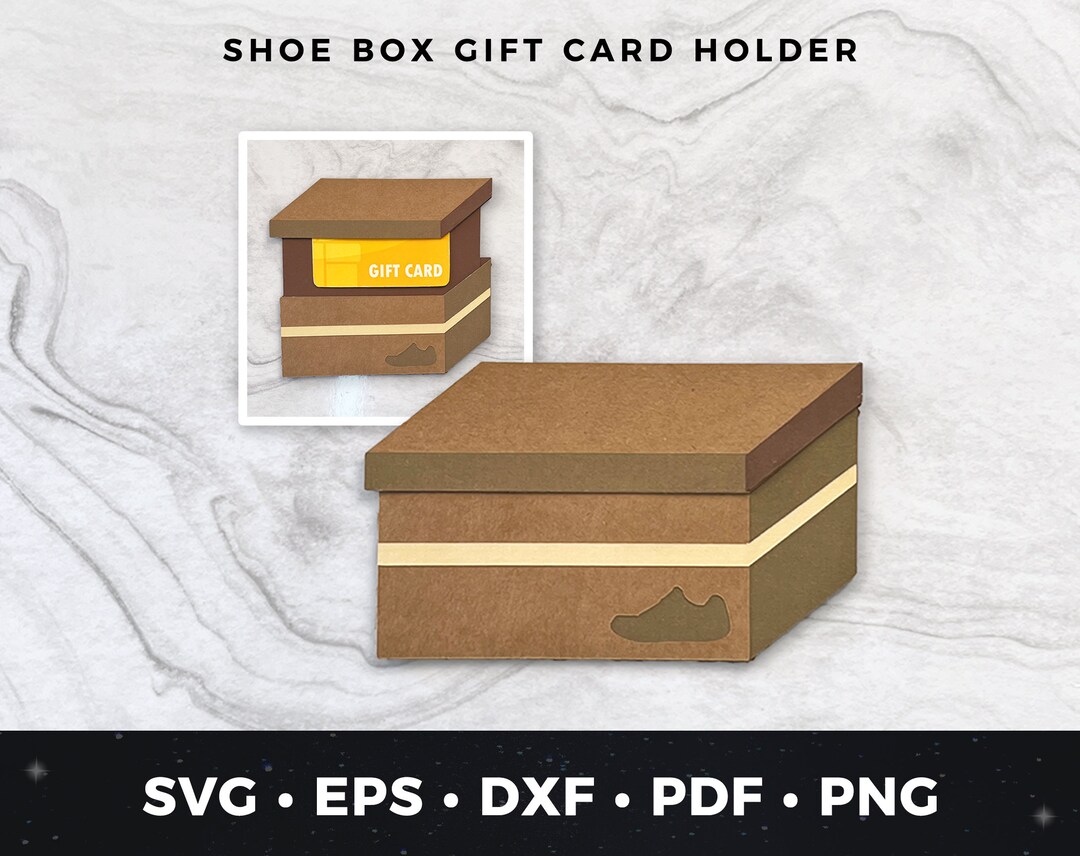 Shoe Box Gift Card Holder Svg, Sneaker Money Holder Svg, DIY Shoe Lover ...