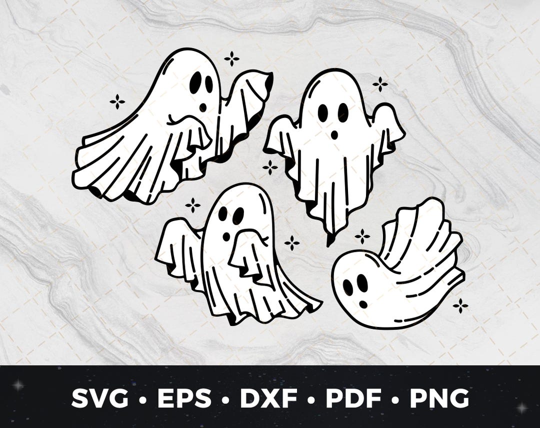 Ghost SVG, Halloween Svg, Ghosts Svg, Ghost Svg Bundle, Ghost Clipart ...
