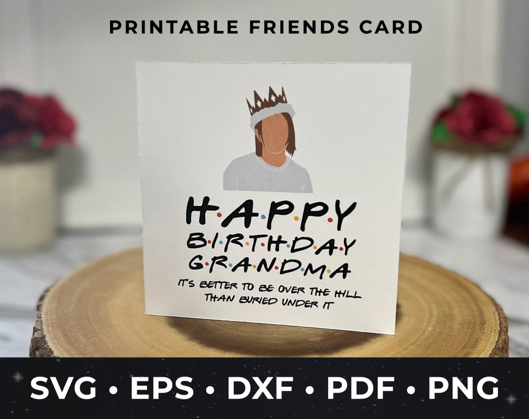 Printable Friends TV Birthday Card Funny Friends Card Happy - Etsy