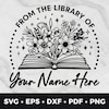 Reading List Bookmark Svg, Book Mark Digital Download, Library Card ...