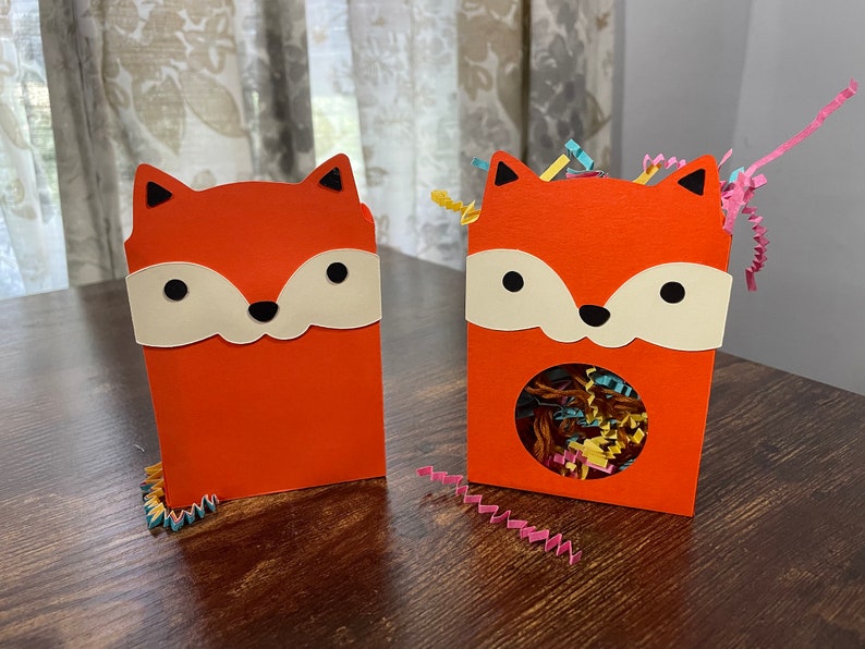 Fox Favor SVG Fox Favor Bag Download DIY Fox Favor Box Baby - Etsy