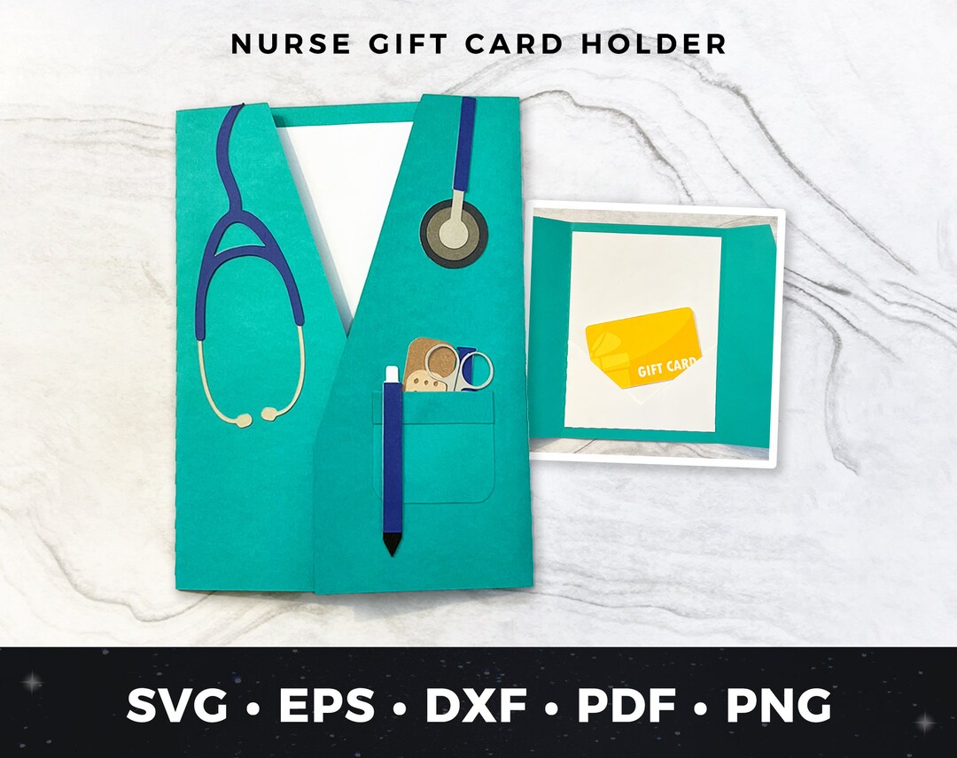Nurse Gift Card Holder, Nurse Appreciation Gift Svg, Nurses Week Svg ...