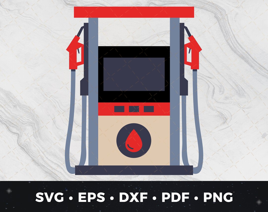 Gas Station Svg, Gas Station Clip Art, Gas Station Vector, Gas Station ...