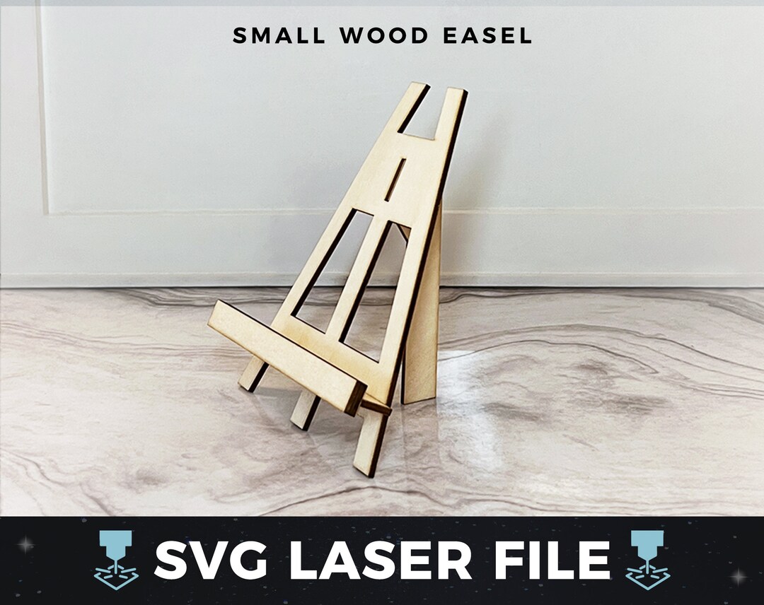 Mini Easel Laser Svg Cut File, Wood Stand, Wood Easel, Little Wood ...