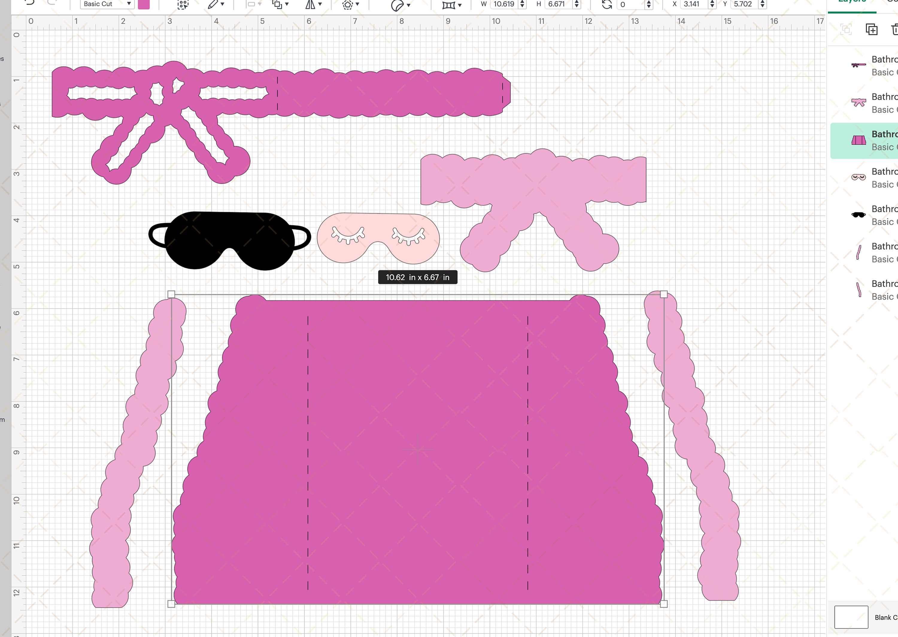 Bathrobe Gift Card Holder Svg, Bathrobe Greeting Card Pdf, Sleepover ...