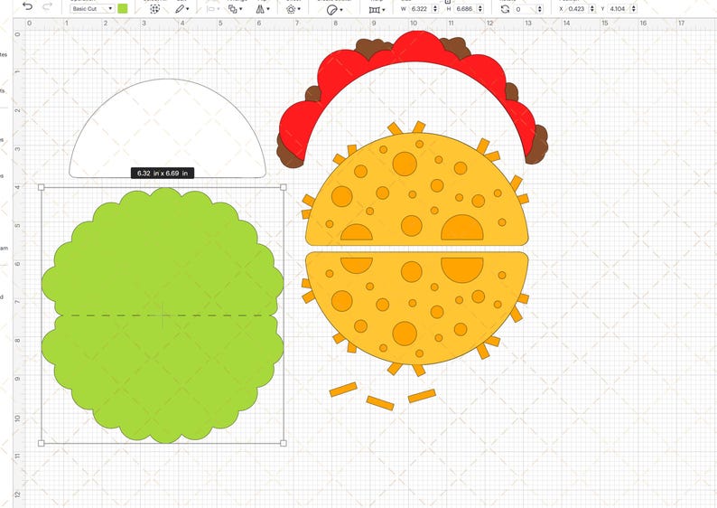 Taco Greeting Card SVG, Mexican Food Card, DIY Taco Card, Fiesta Party ...