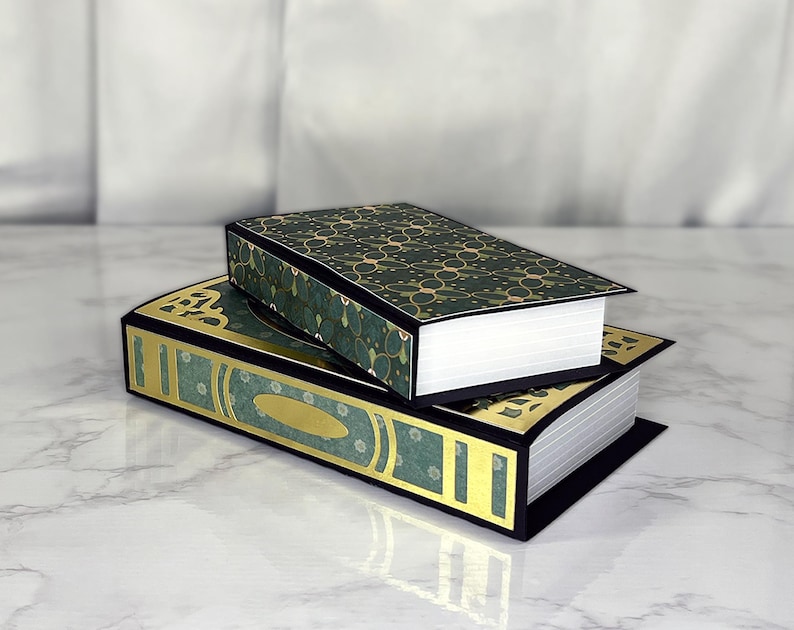 3D Paper Book Box SVG, DIY Secret Book Box, Secret Storage Box, Paper ...